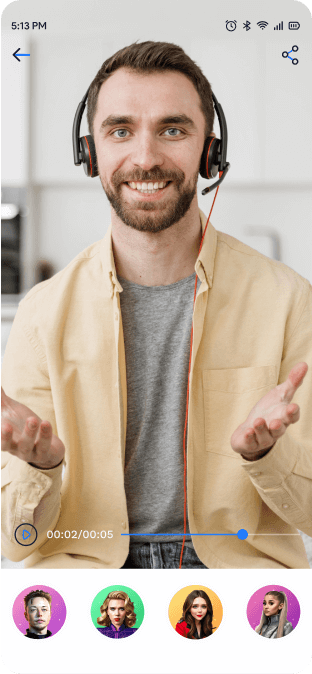 AI Voice Changer: Mimic Celebs, Funny Prank Reels & Sounds